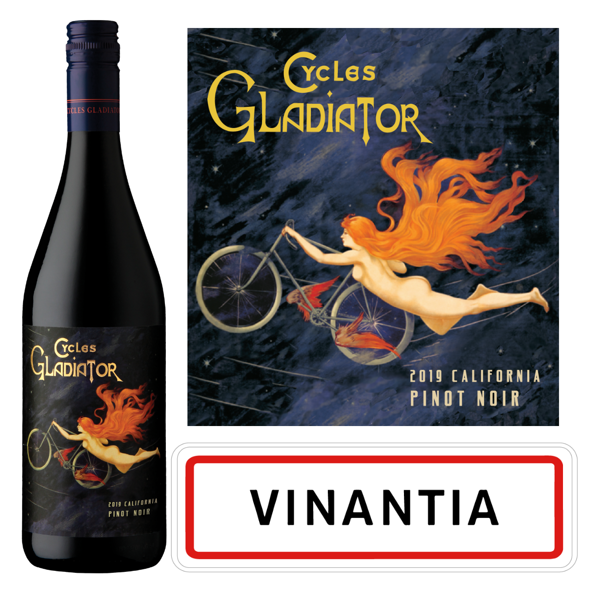Cycles Gladiator Pinot Noir tinto 2019 - Vinantia